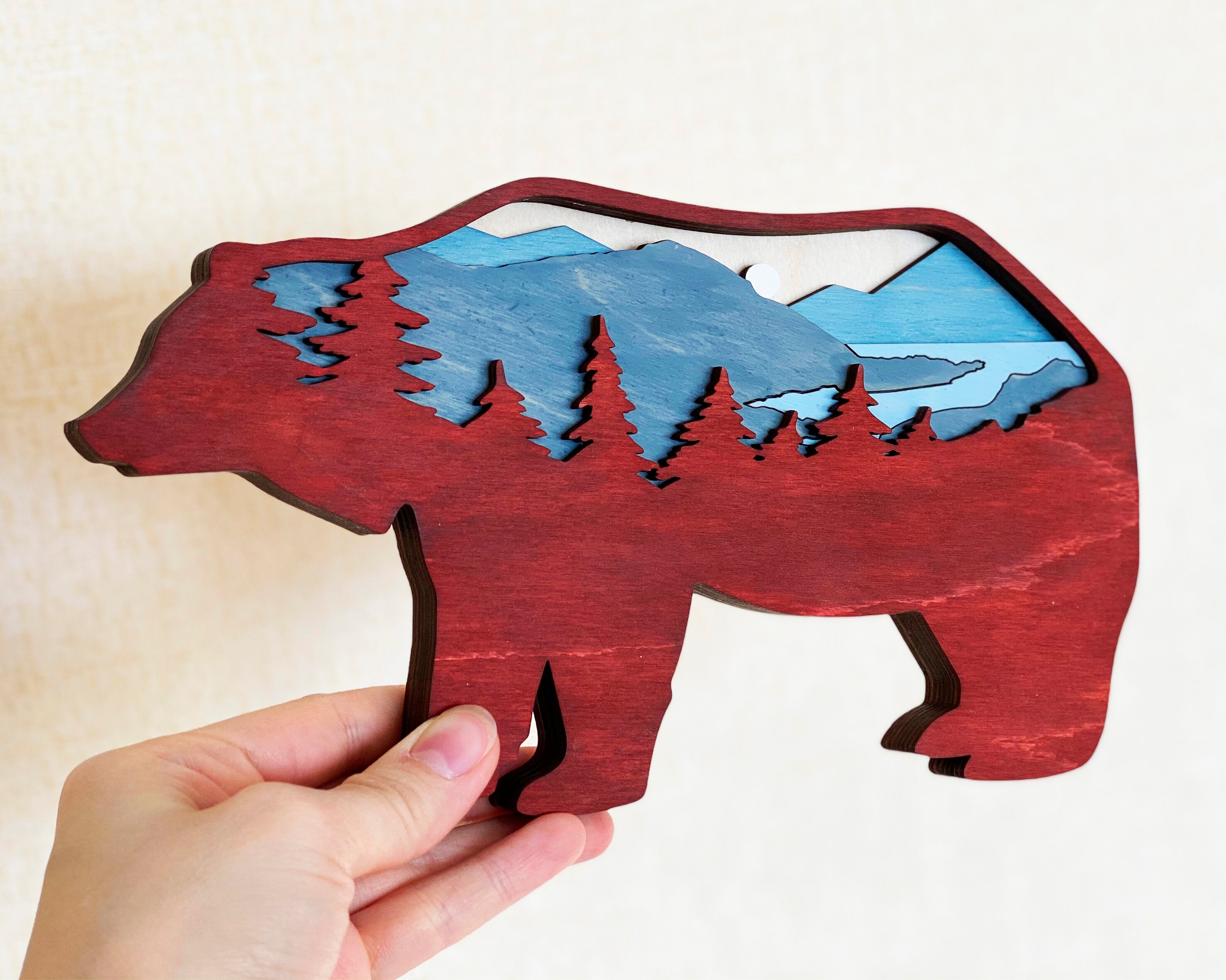 Bear laser cut files SVG Vector cutting plan Cnc files for | Etsy