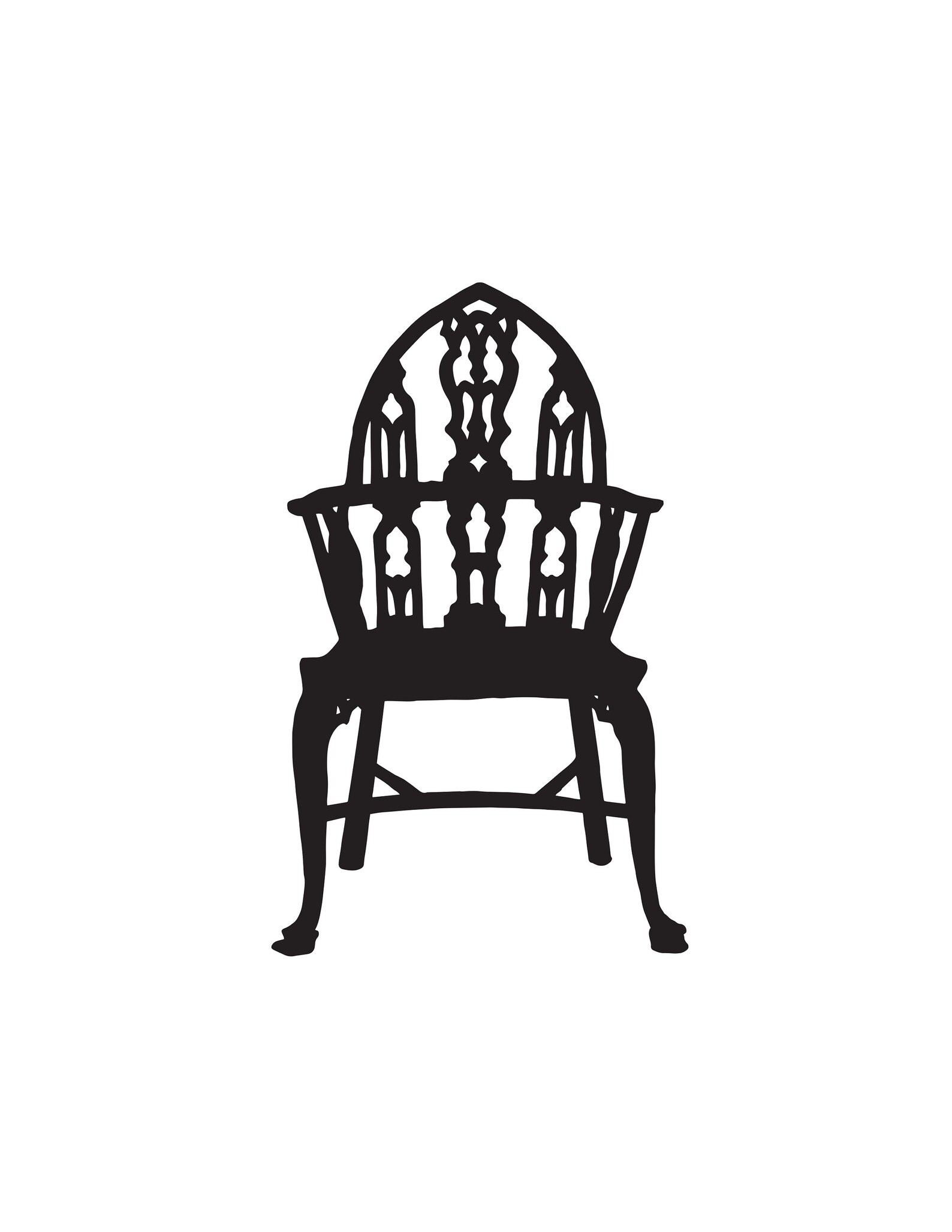 Gothic Design Antique Chair Art WALL PRINT digital Print - Etsy