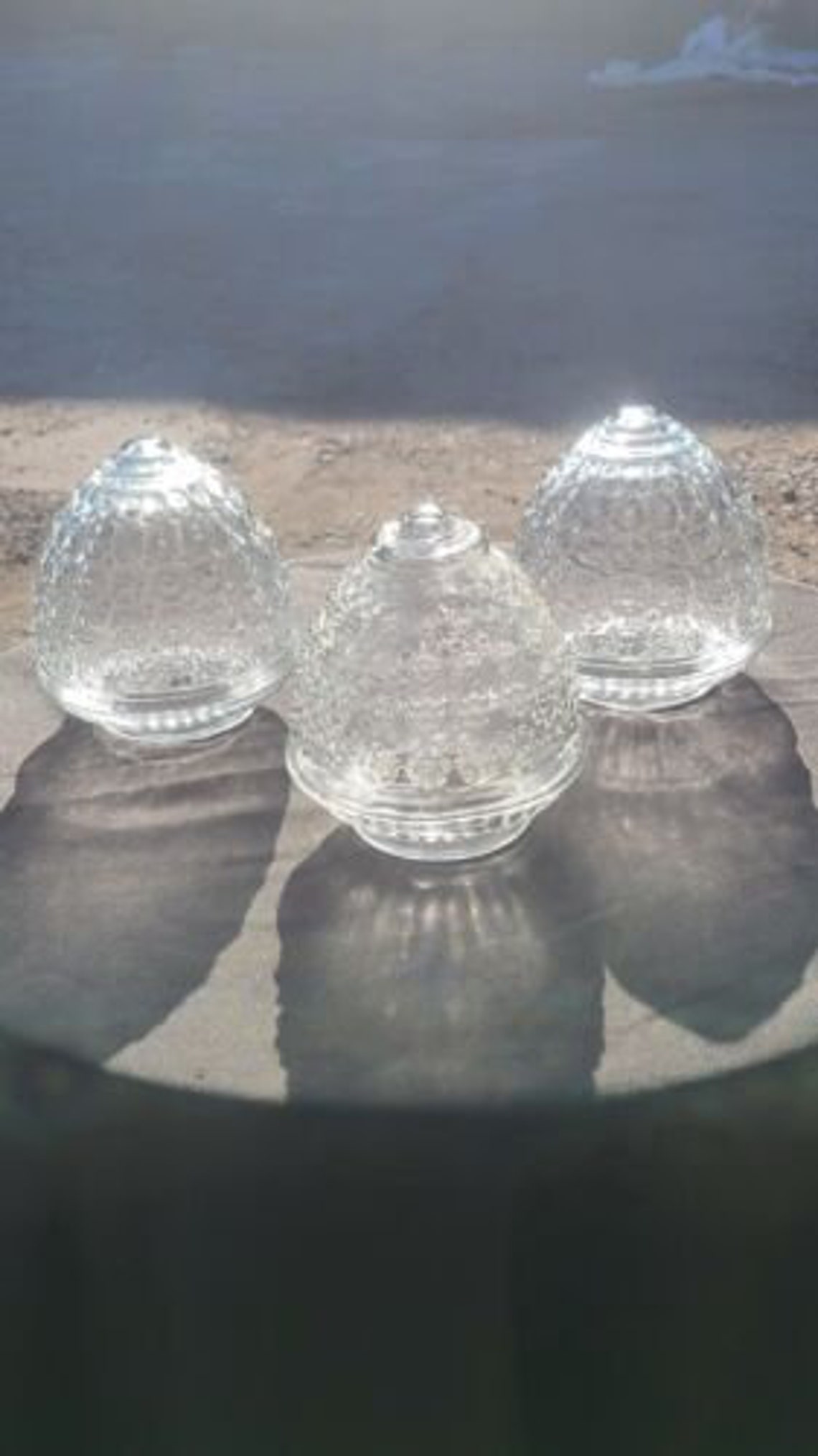 Clear Glass Bubbled Cone Lamp Shade 3 Pack - Etsy