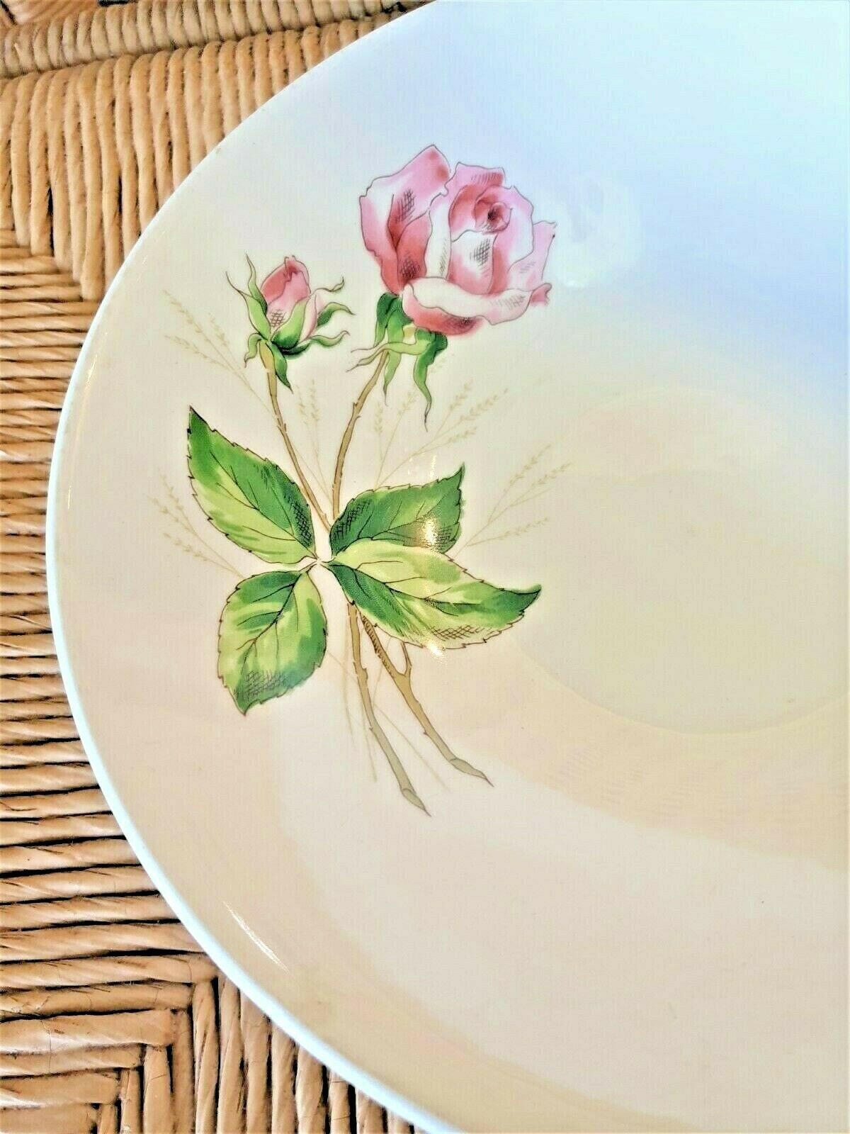 Vintage Mid-century Knowles Tea Rose Bowl Large Size for Serving or ...
