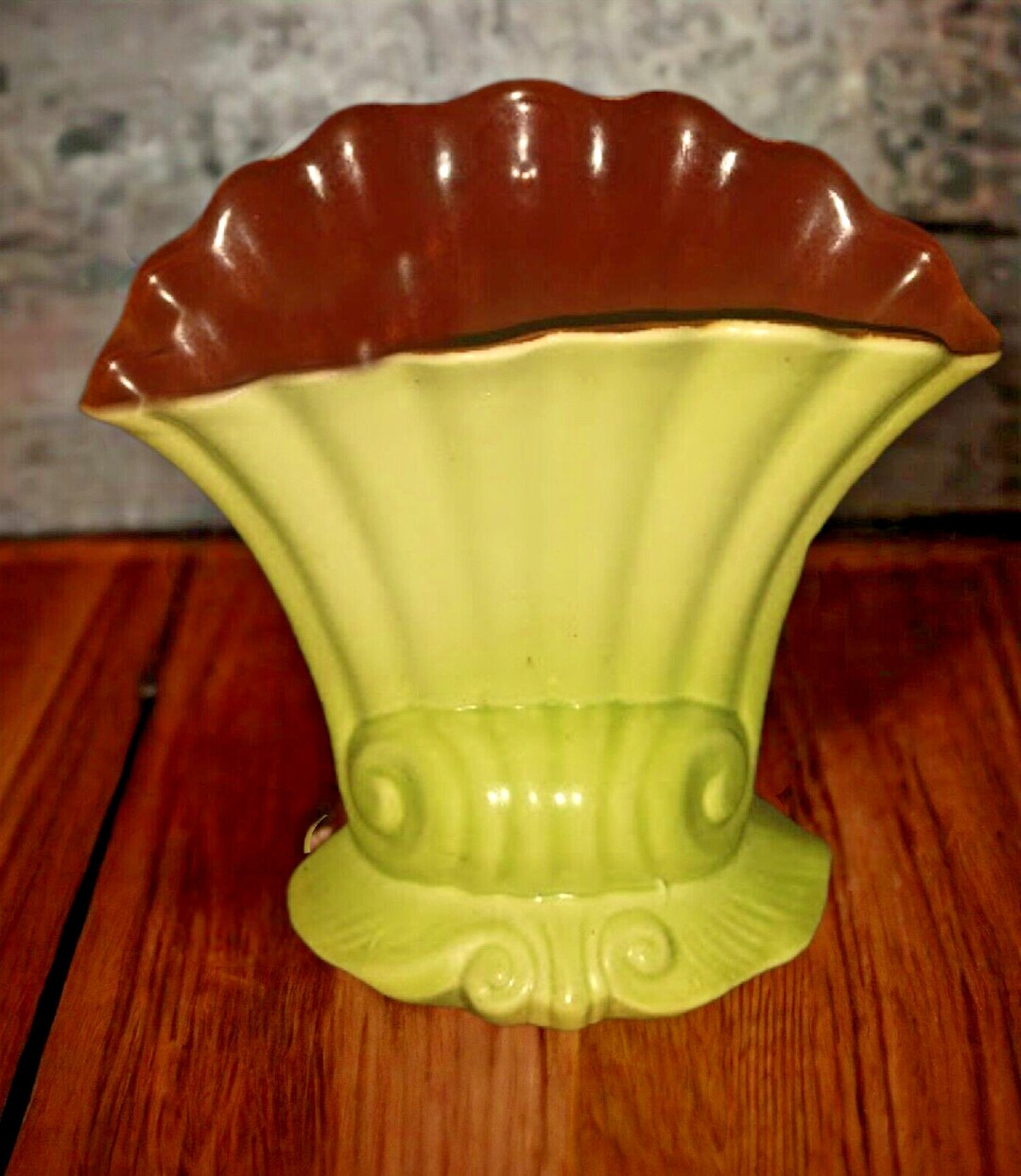 Red Wing USA Pottery Seashell Vase Center Piece Ceramic 1295 - Etsy