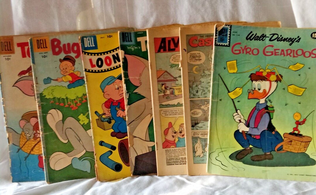 Vintage Cartoon Comic Books Mixed Lot Low Grade - Etsy