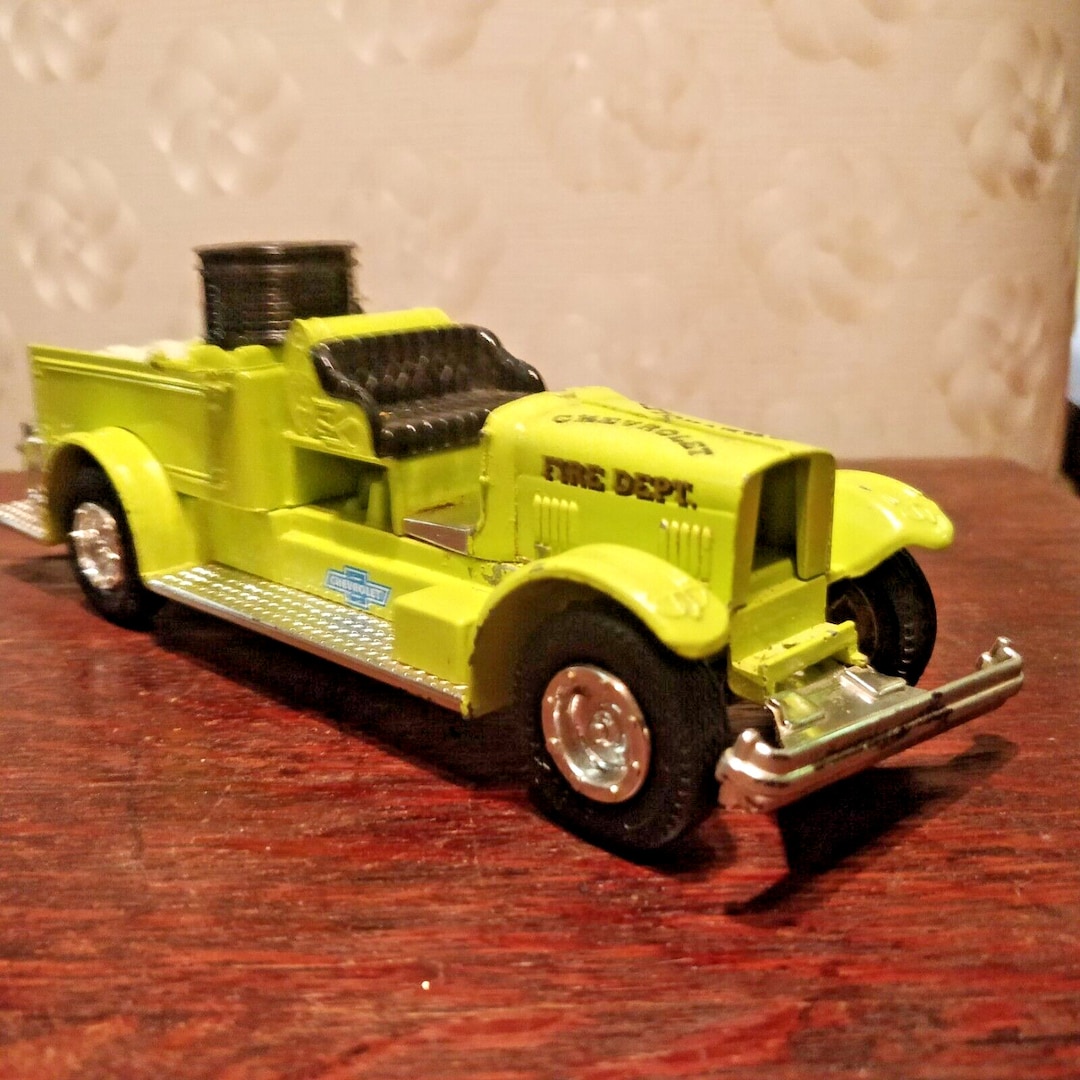 Vintage Green Chevy Fire Dept Truck C1 Collectible Vehicle - Etsy