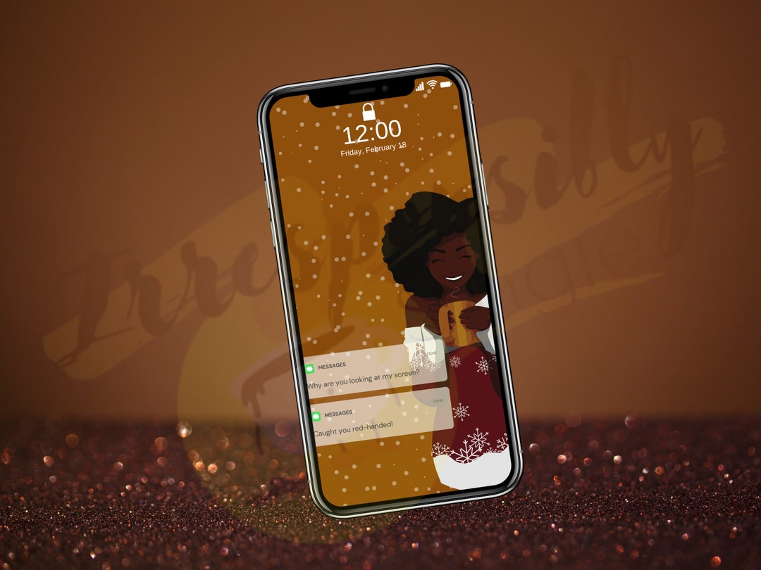Hot Cocoa & Messages Phone Wallpaper - Etsy