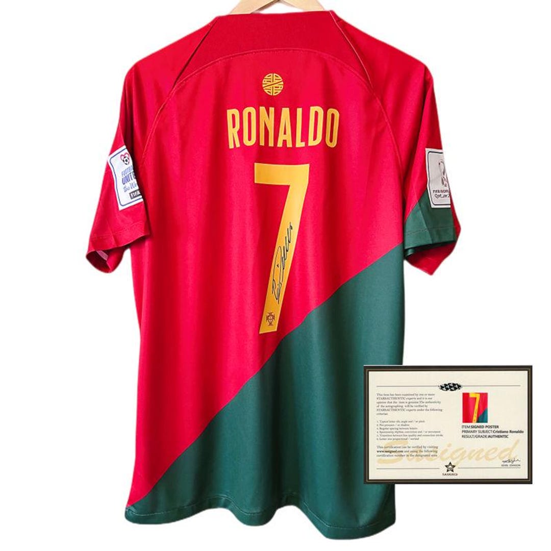 Cristiano Ronaldo Signed National Team Jersey, Autographed Shirt ...