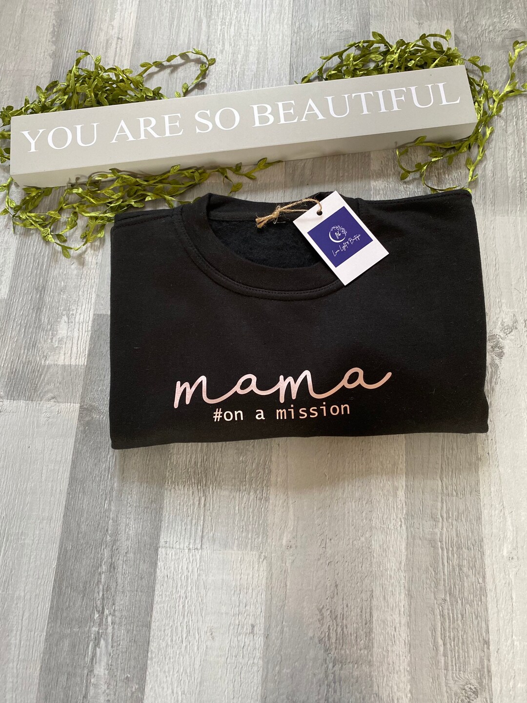 Women’s MAMA ON A MISSION Jumper Sweatshirt Hoody T-shirt. Gorgeous ...