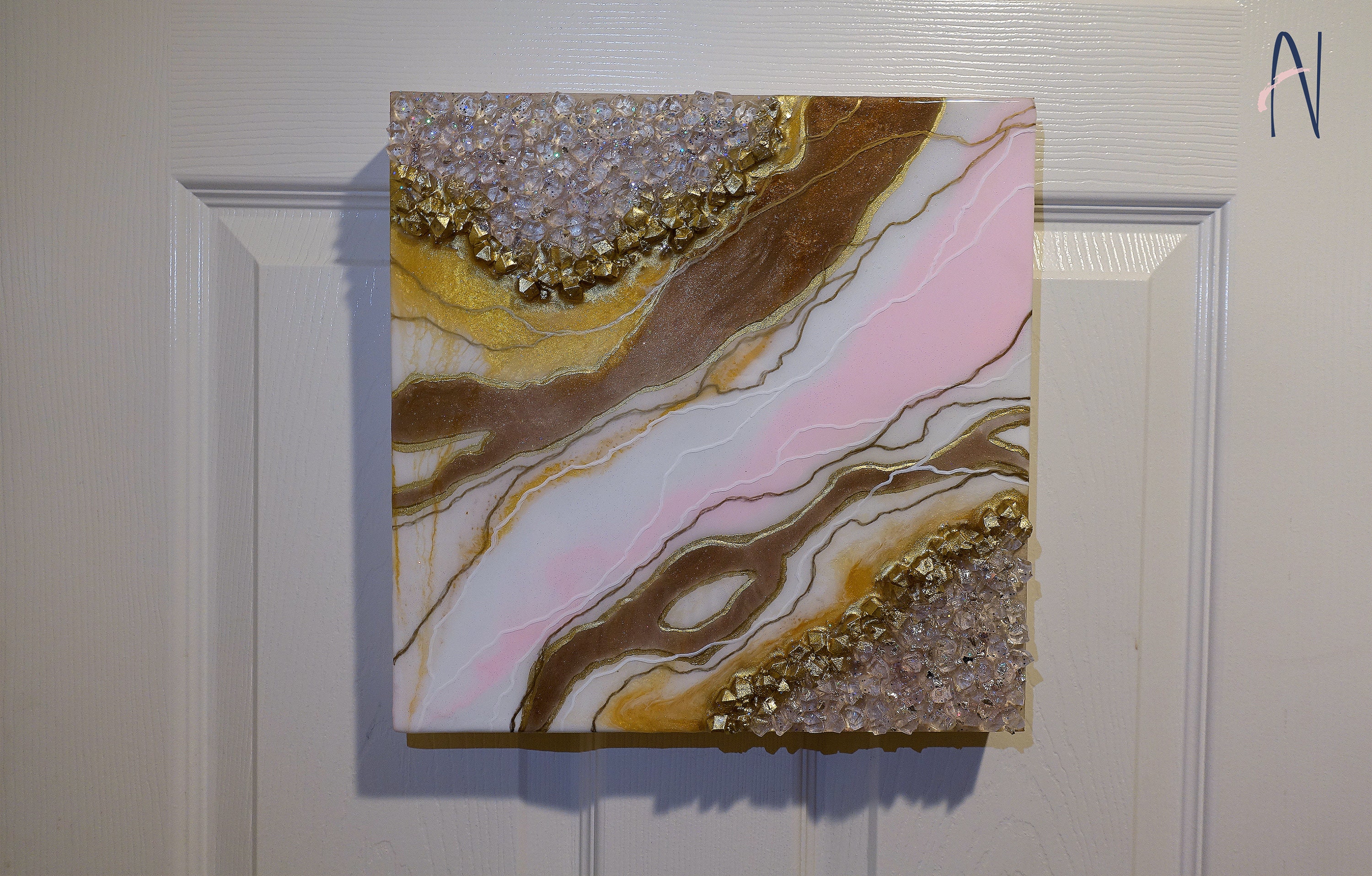 Rose Gold Geode, Classic Home Decor, Wall Art, Wall Decor, Wall ...