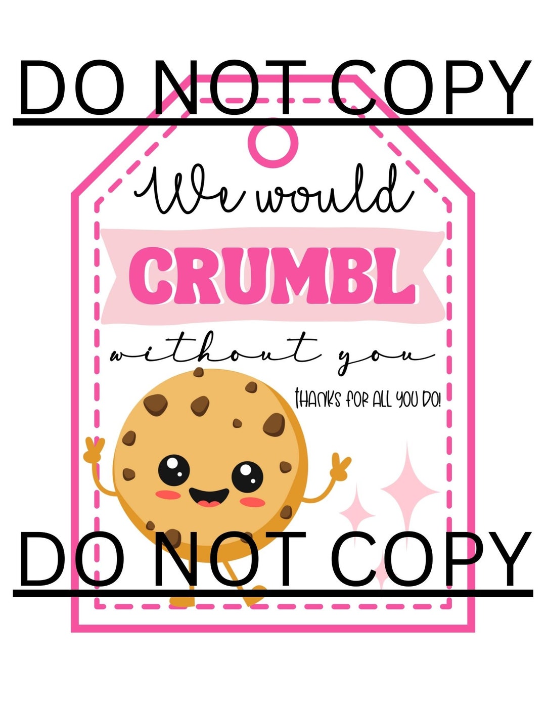 Cookie Appreciation Gift Tag - Etsy