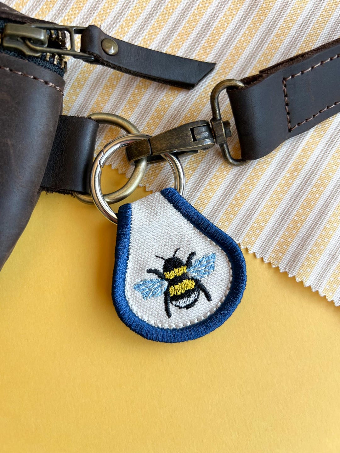 Bumble Bee Accessory | Patch Keychain, Bag Decoration, Pull Tab Charm ...