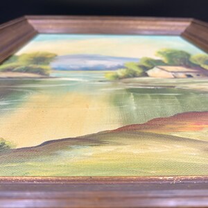 Country Landscape Acrylic Painting Framed by Kathy Pitts - Etsy