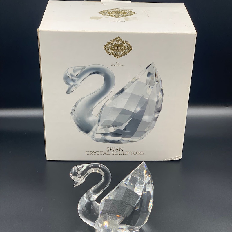 Crystal Faceted Swan - Etsy