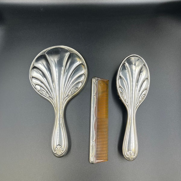 Silver Vanity Set - Etsy