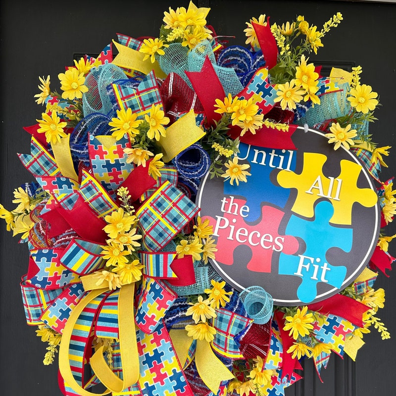 Autism Wreath - Etsy