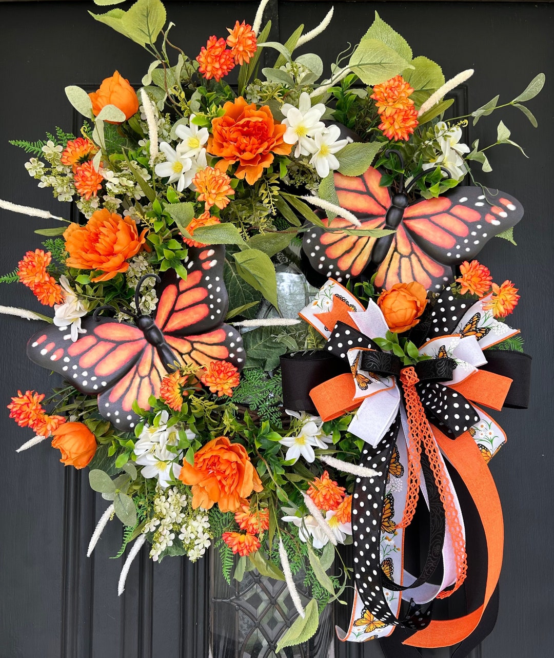 Spring Butterfly Wreath, Summer Butterfly Wreath, Everyday Wreath ...