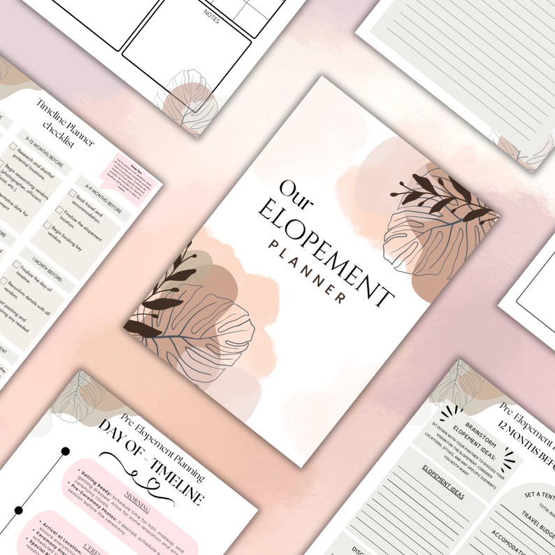 Your Ultimate Elopement Planner - 100 Pages Guide to Elope Micro ...