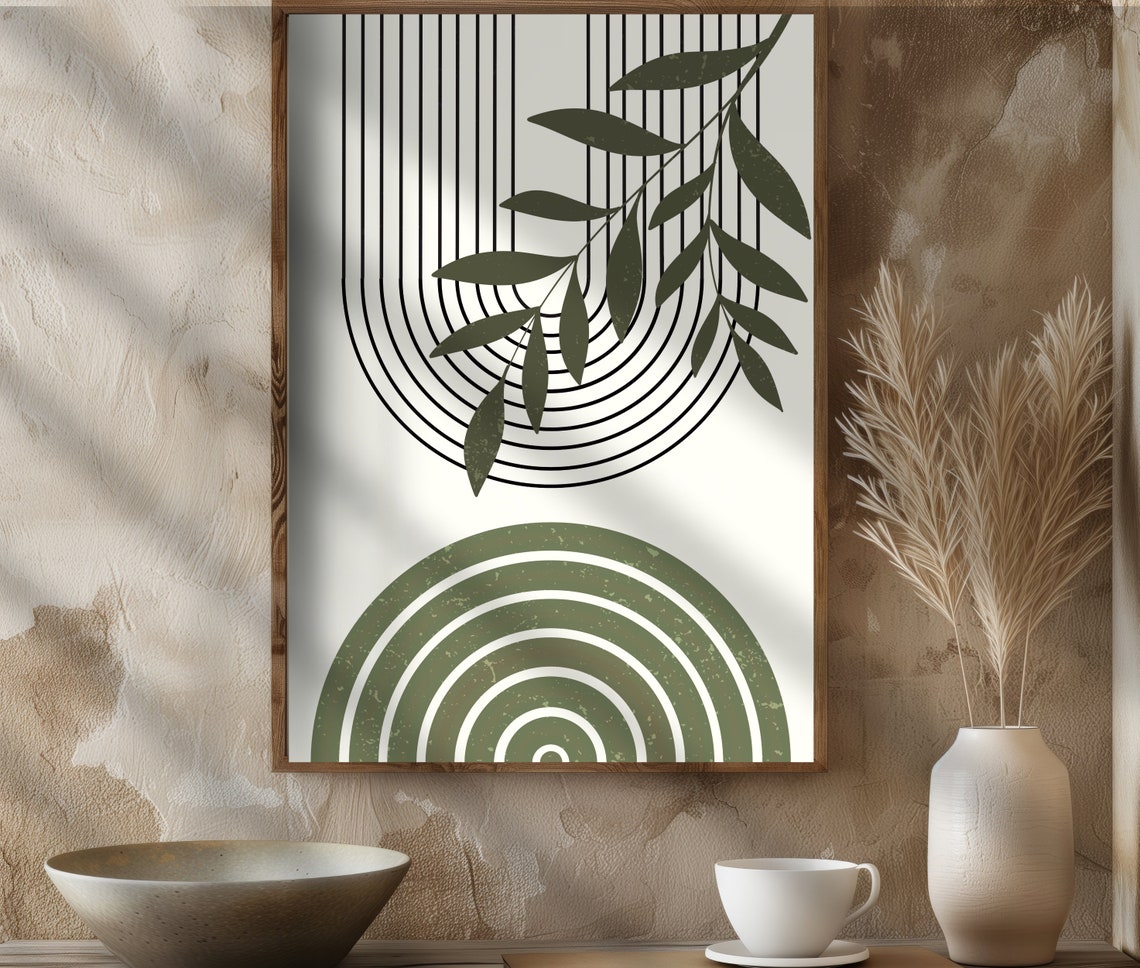 Set of 8 Pcs Sage Serenity Wall Art Collection - Minimalist Boho Prints ...