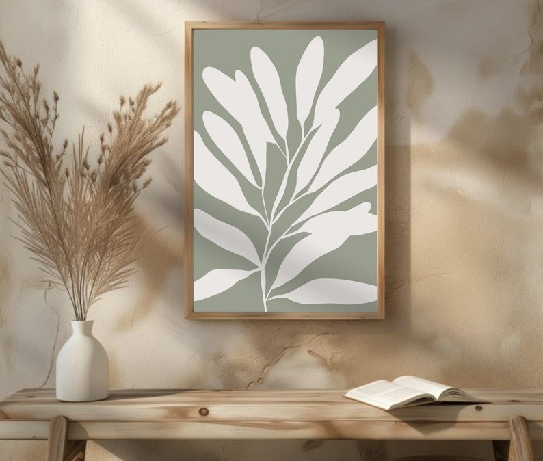 8-piece Boho Floral Digital Wall Art Set Printable Botanical Artwork ...