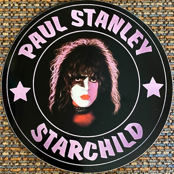 Paul Stanley Kiss Sticker For Tumbler Etsy