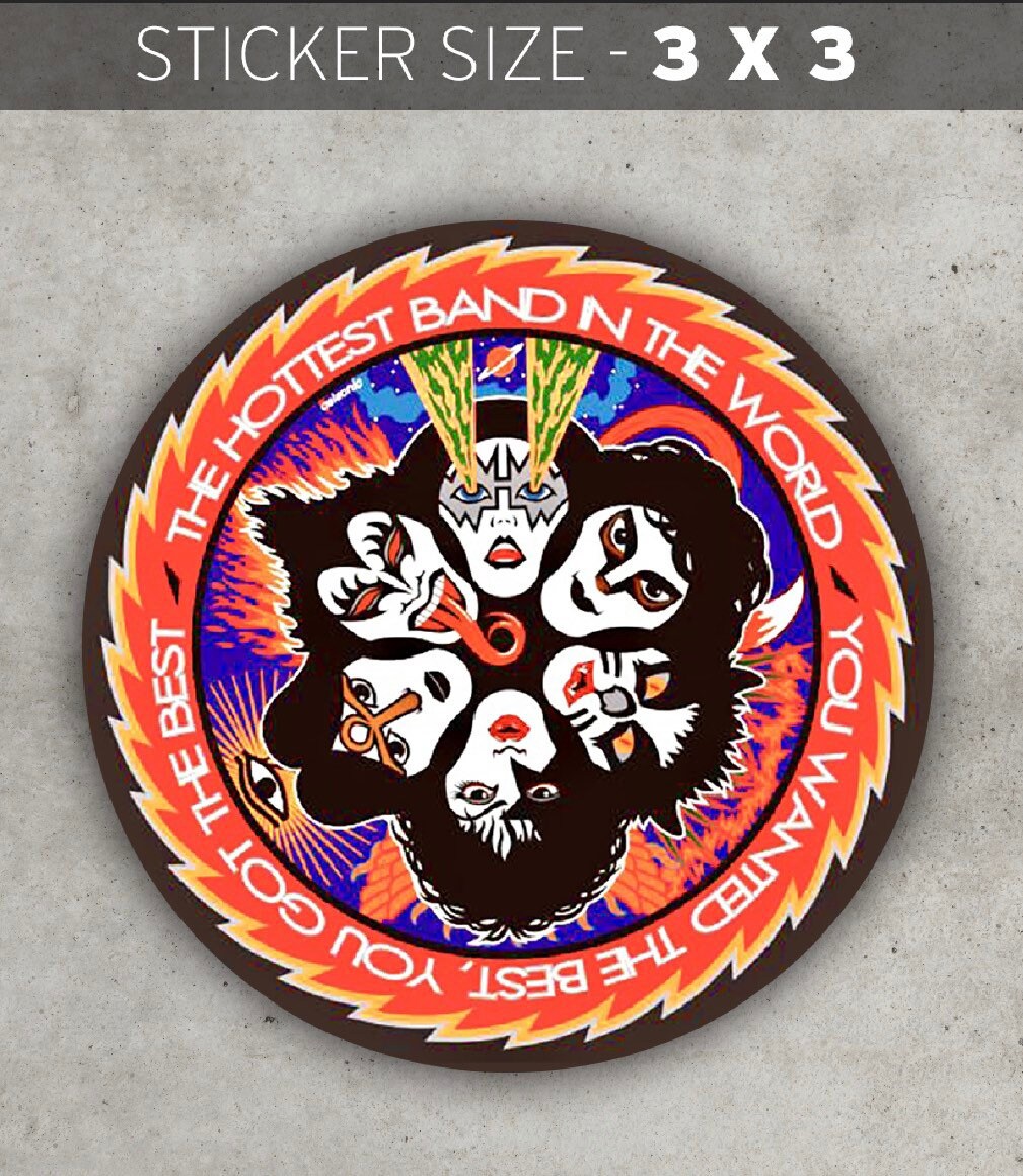 Sticker Rock And Roll Over