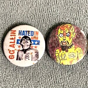 GG Allin 4 Button Set - Etsy