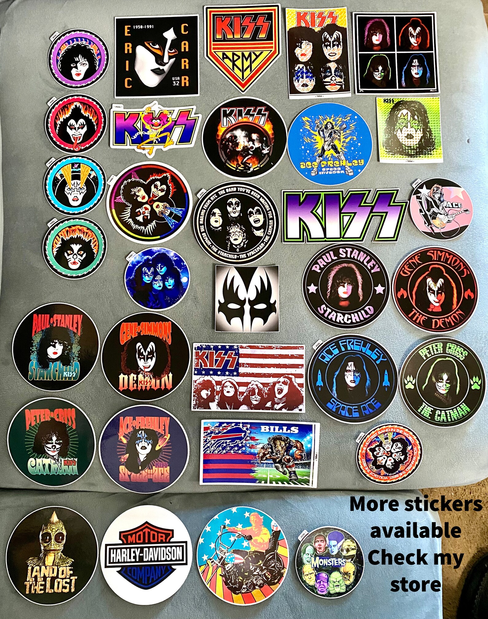 5" X 3" KISS Sticker Flag Faces - Etsy