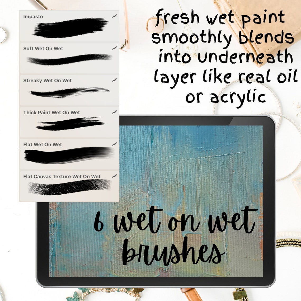 192 Oil Acrylic Brushes for Procreate. Realistic Oil Painting - Etsy