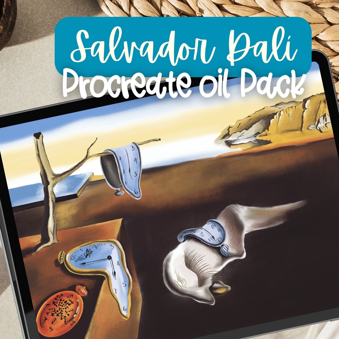 Salvador Dali Oil Brush Bundle for Procreate. Realistic Oil Painting ...