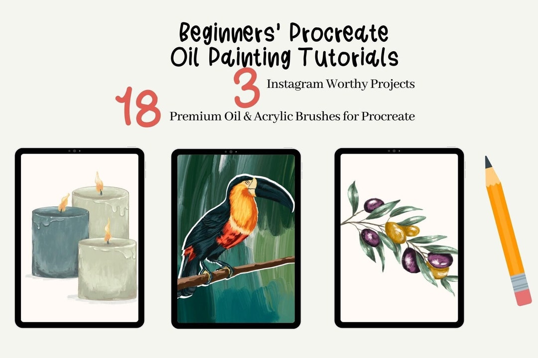 Beginners' Procreate Oil Painting Class: Step by Step Guide to ...