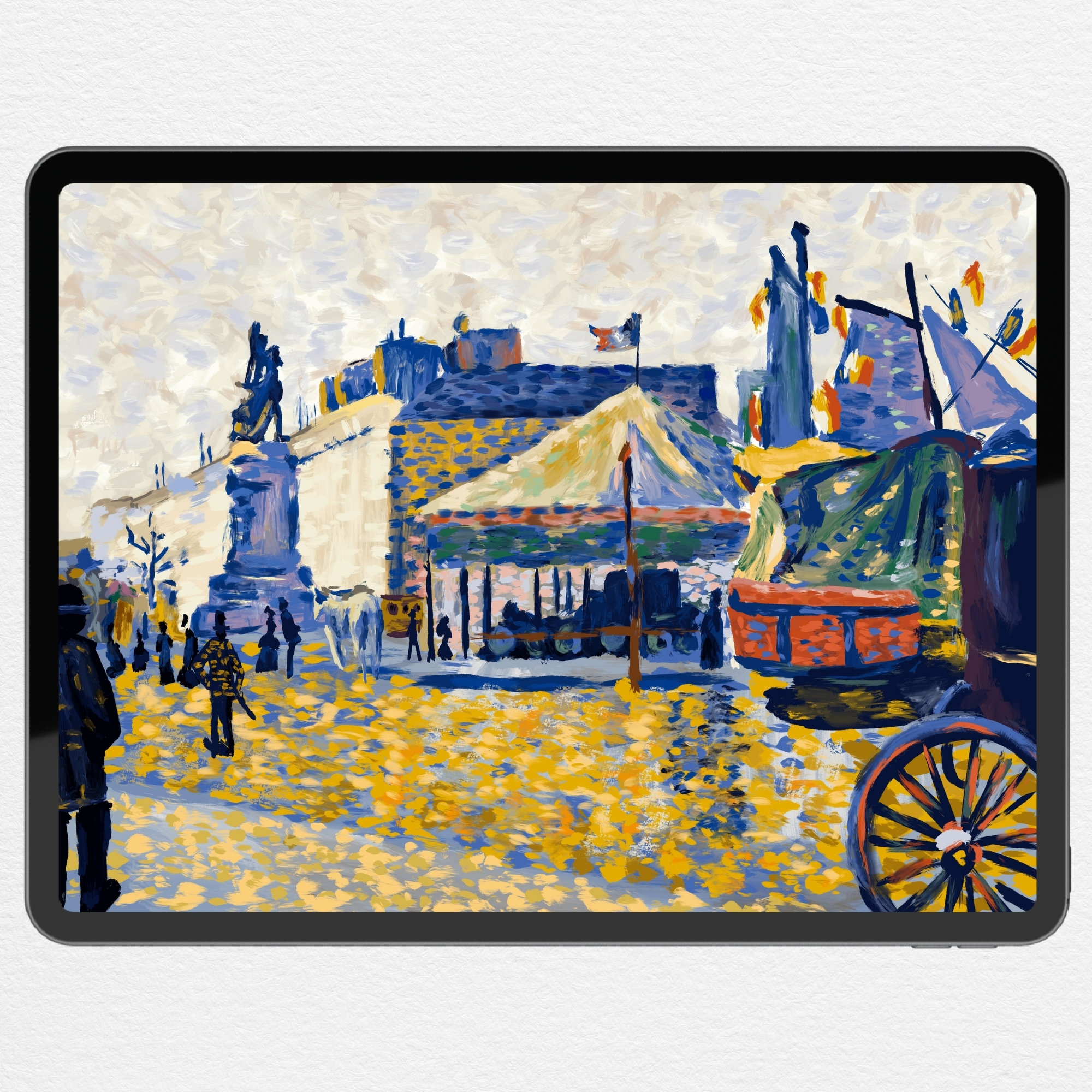 Neo Impressionism Pointillism Oil Brushes Procreate Bundle. Realistic ...