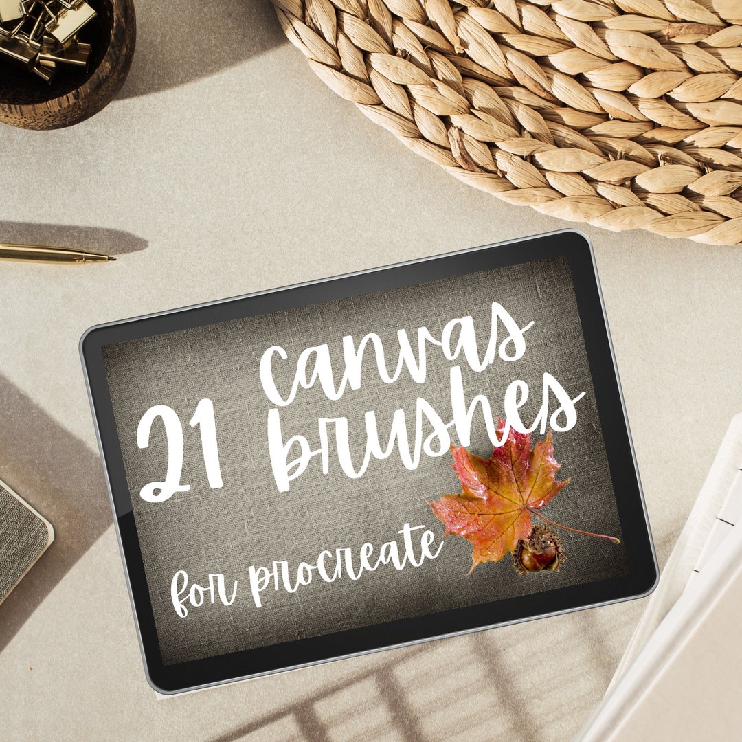 21 Canvas Brushes for Procreate. Procreate Brushes for Realistic Canvas ...