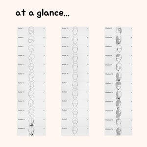 50 Effortless Face Procreate Stamps. Face Shapes Procreate Brushes Face ...