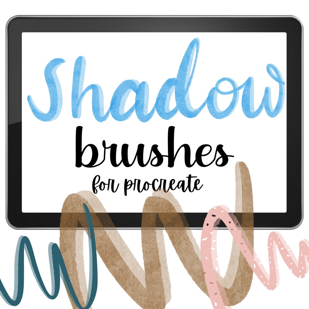 8 Shadow Calligraphy Brushes. 2 Watercolor Brushes, 2 Smooth Brushes, 2 ...