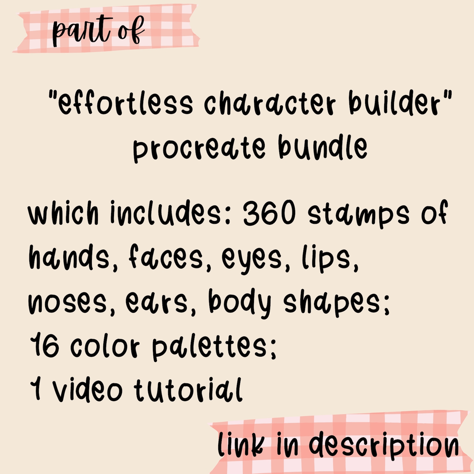 50 Effortless Face Procreate Stamps. Face Shapes Procreate - Etsy