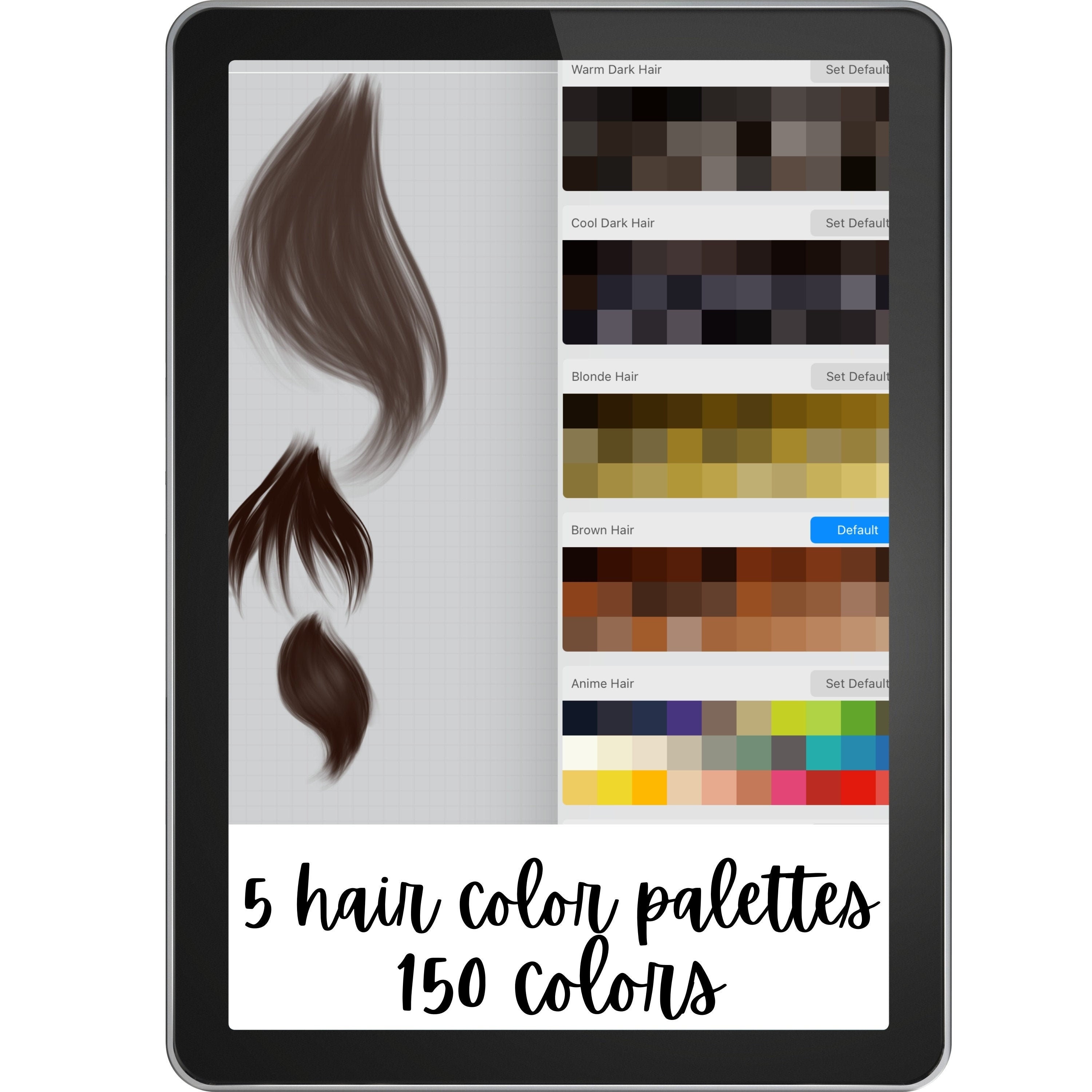 Hair color palette procreate - alekdax Hair color palette procreate - alekdax