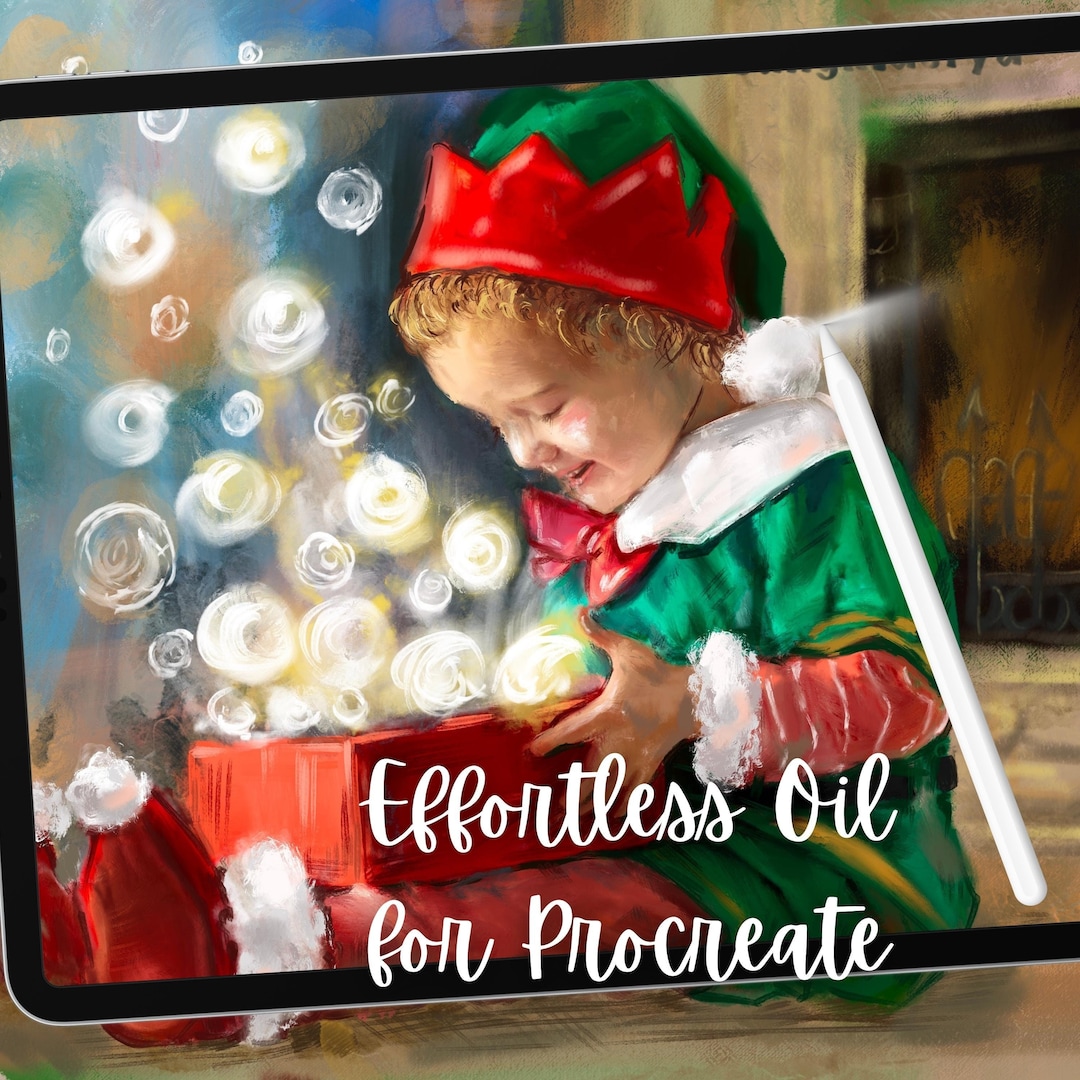 Effortless Procreate Oil Pack. Realistic Oil Painting Acrylic Painting ...