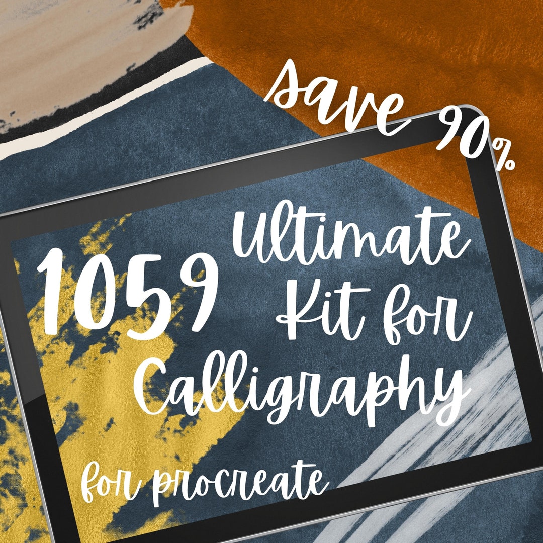 Ultimate Procreate Calligraphy Bundle. Procreate Brushes for Hand ...