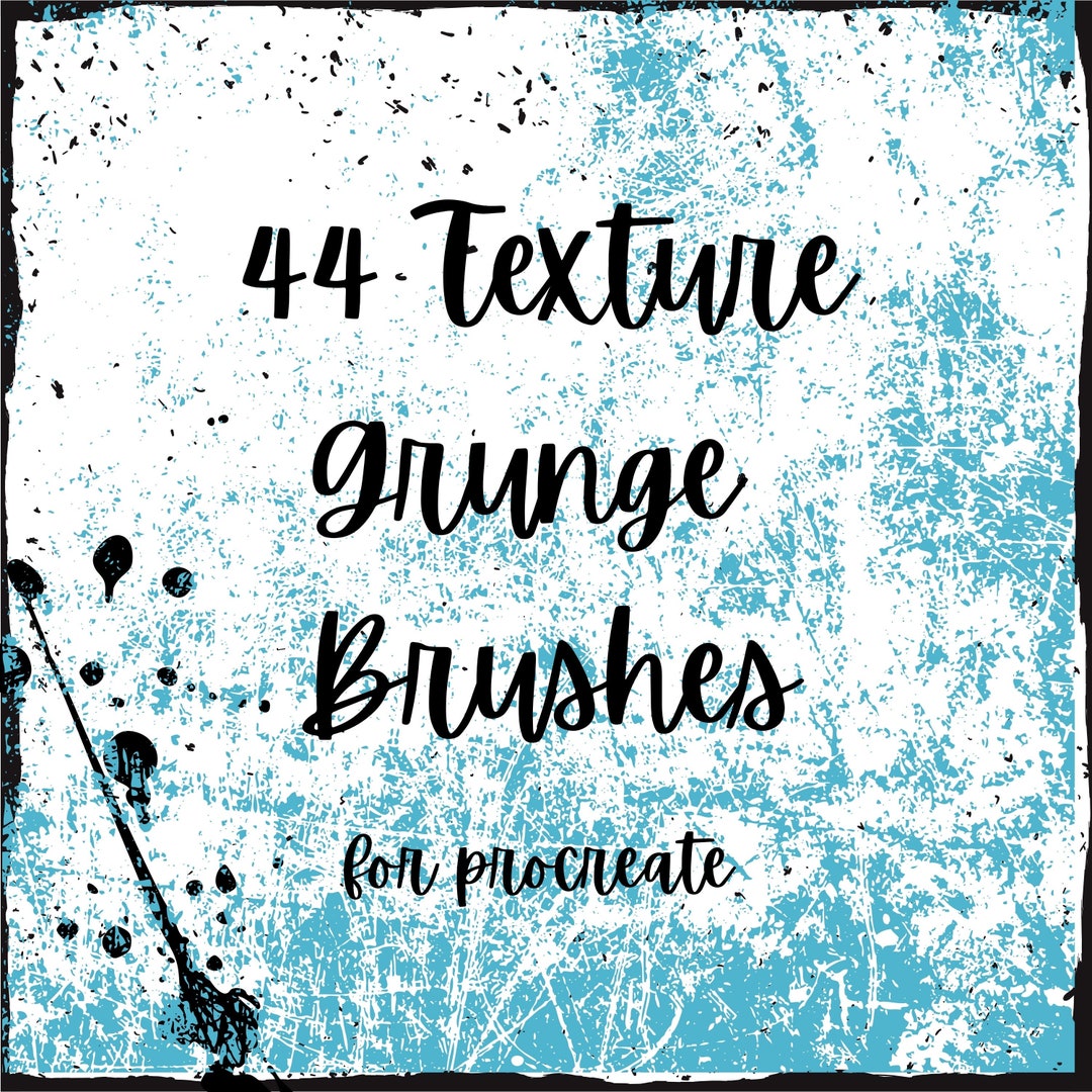 44 Procreate Texture Brushes. Grunge Brushes to Add Depth to Procreate ...