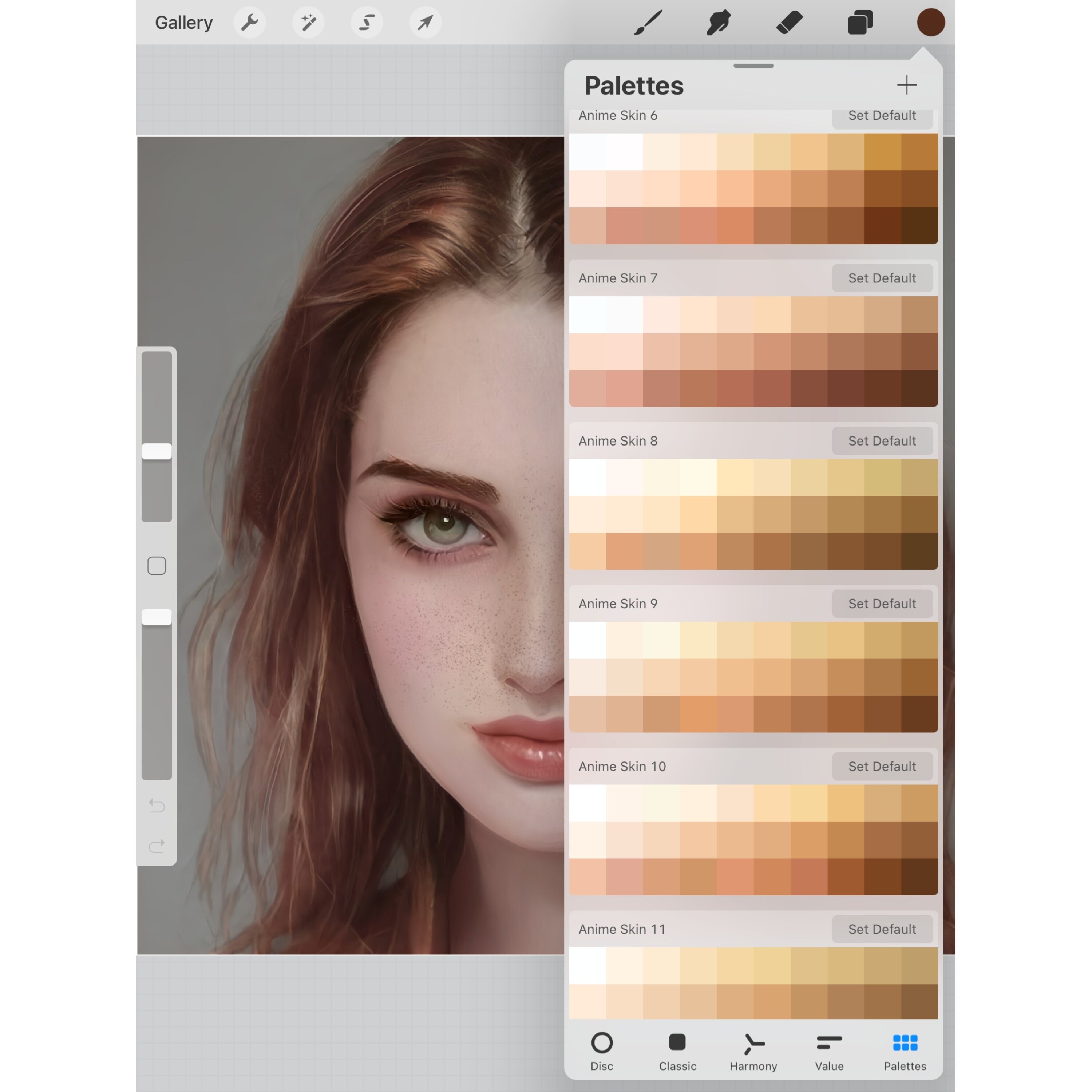 645 Skin Tone Procreate Swatches 23 Procreate Palettes - Etsy