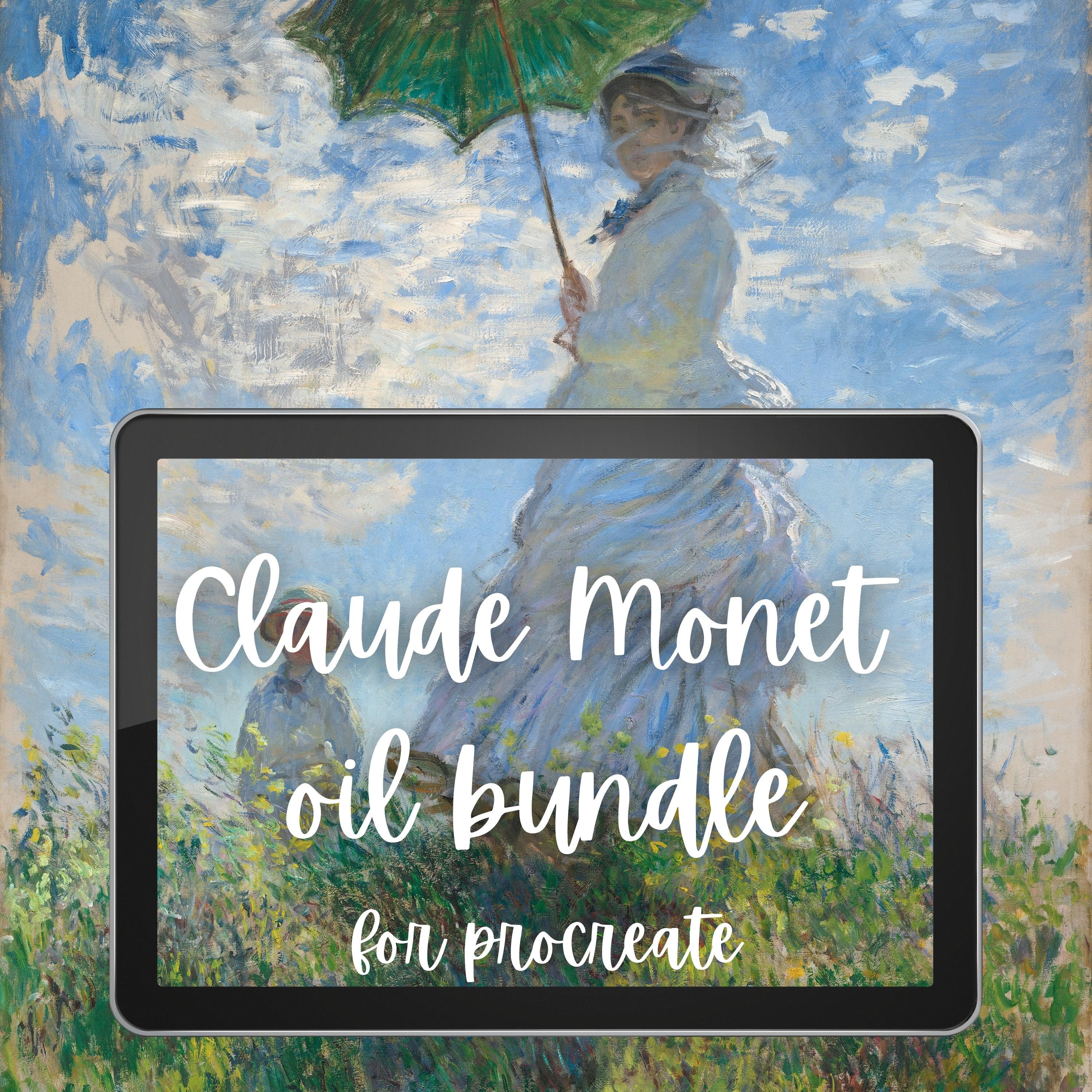 Claude Monet Oil Brushes Procreate Bundle. Realistic Oil | Etsy