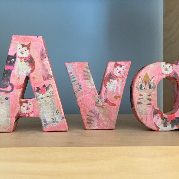 Decoupage Letters - Etsy