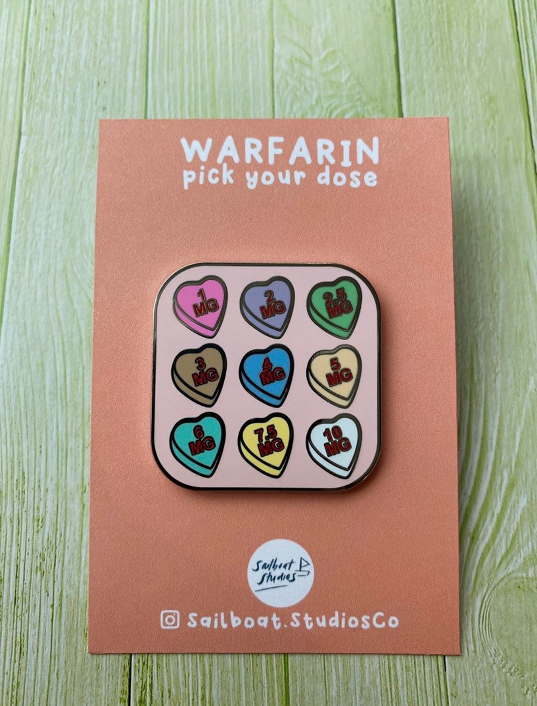 Warfarin Medication Enamel Pin Pin for Pharmacists Pharmacy - Etsy