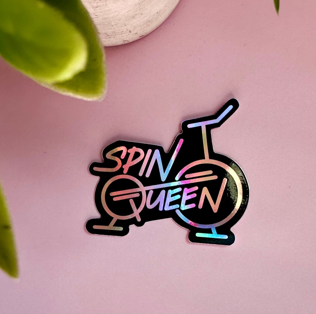 NEW Release - Spin Queen Holographic Vinyl Sticker - Etsy