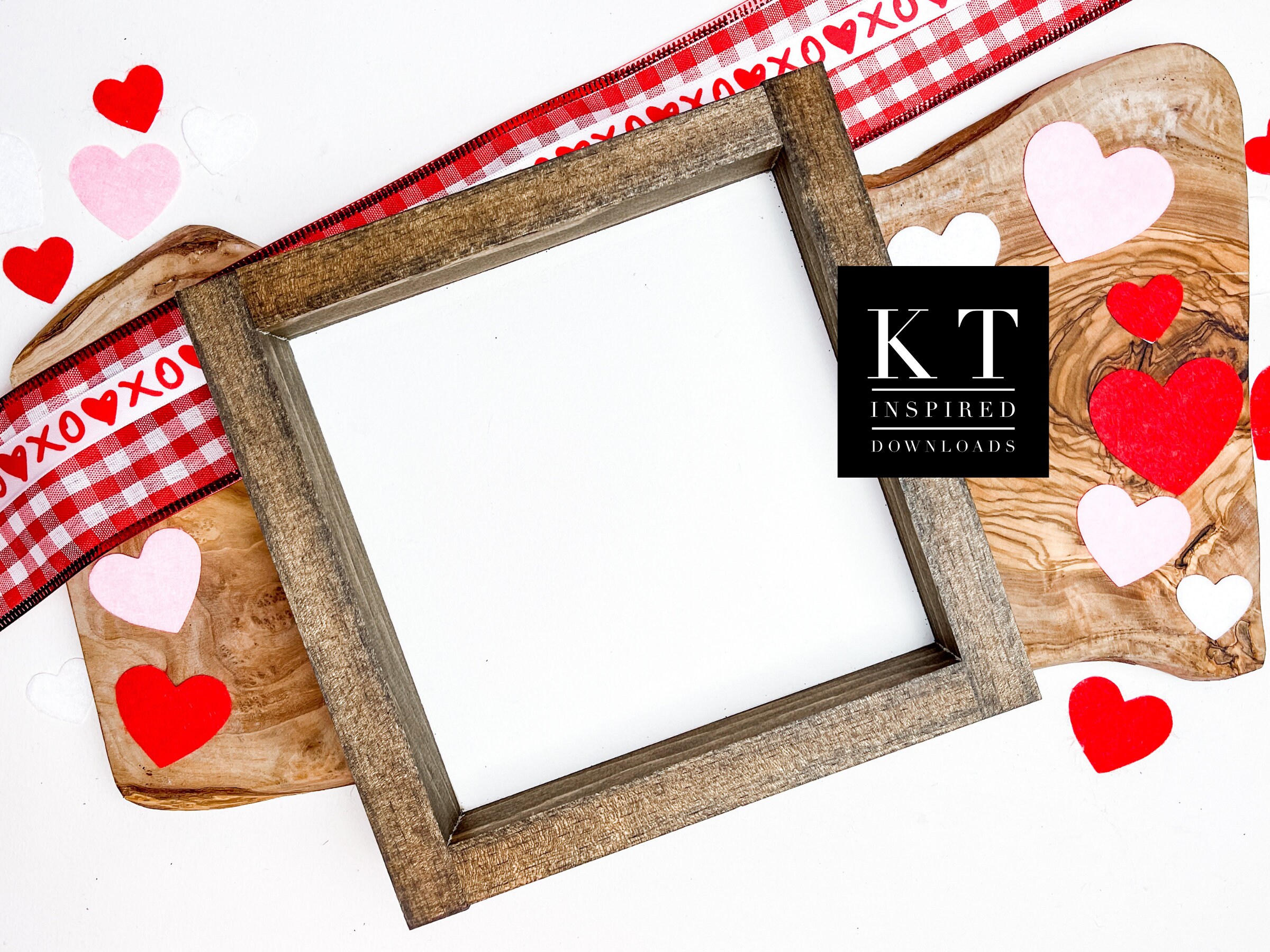 8x8 Sign Mockup Two Wood Sign Mockup Farmhouse Valentine - Etsy