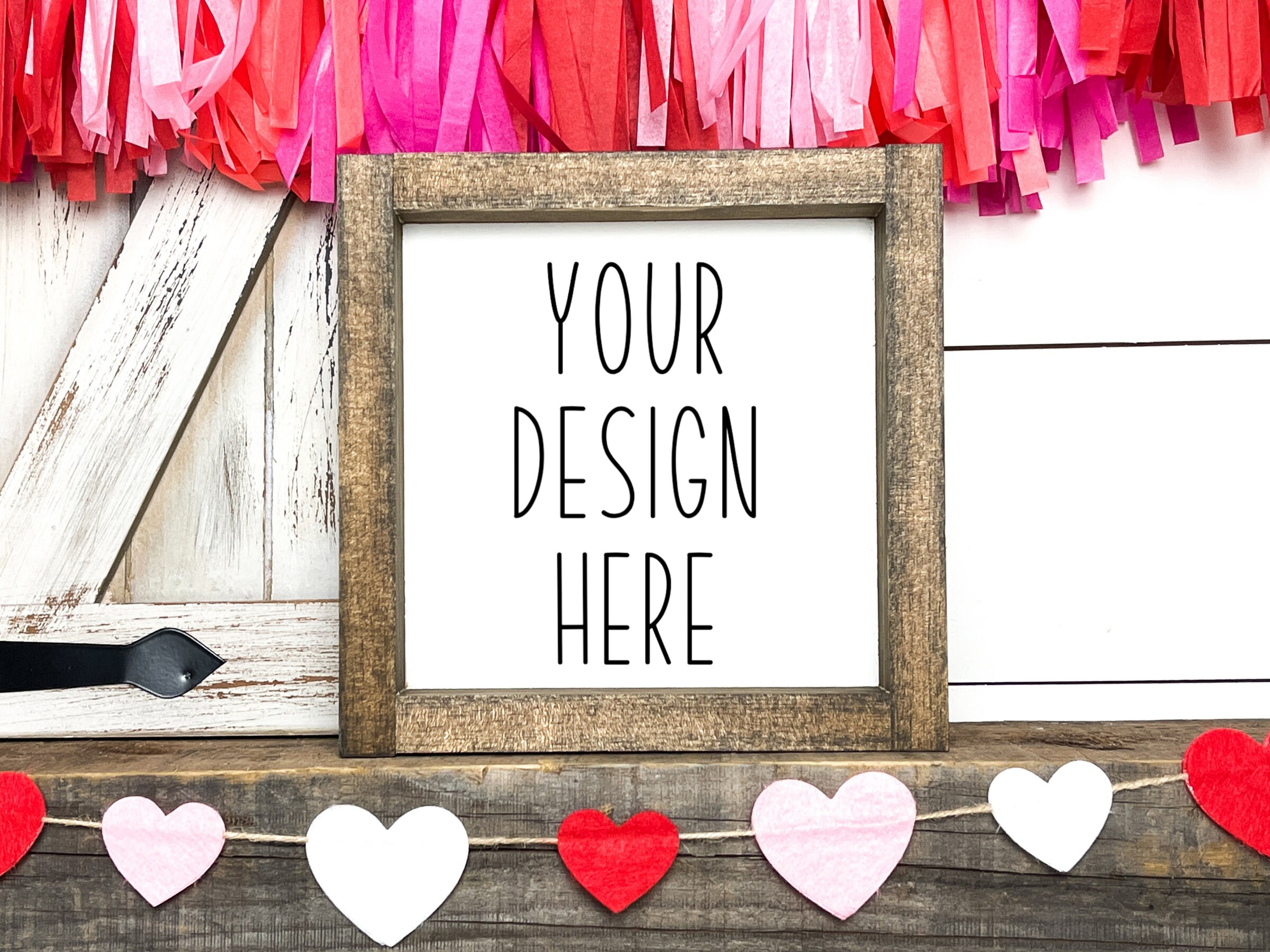 12x12 Sign Mockup Wood Sign Mockup Farmhouse Valentine - Etsy