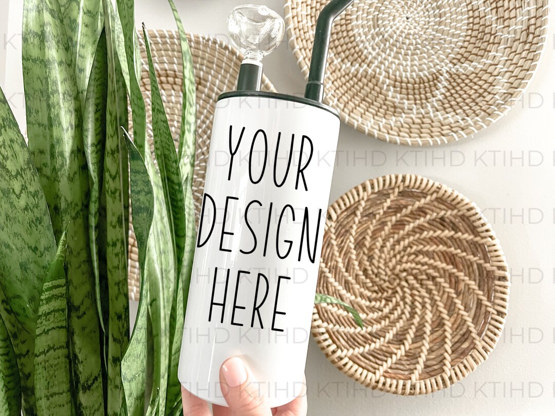 Hookah Tumbler Mockup | Thermal Cups White | Full Wrap JPEG and PNG ...
