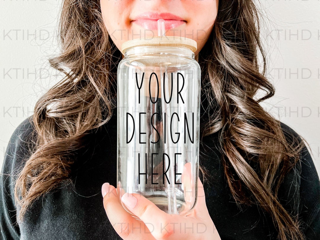 Libby Beer Glass Mockup | Bubble Tea Cup Mock-up | Sublimation JPEG and ...