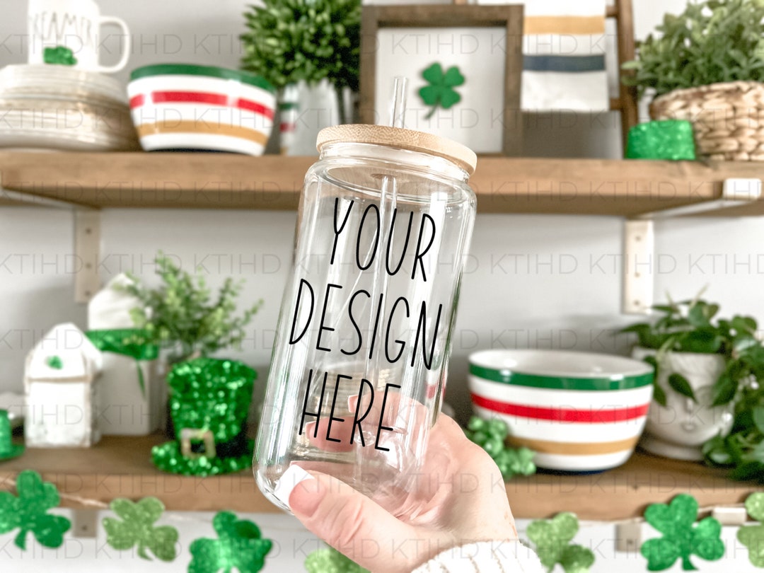 Libby Beer Glass Mockup | Bubble Tea Cup Mock-up | Sublimation JPEG and ...