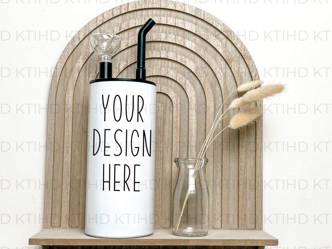 Hookah Tumbler Mockup | Thermal Cups White | Full Wrap JPEG and PNG ...