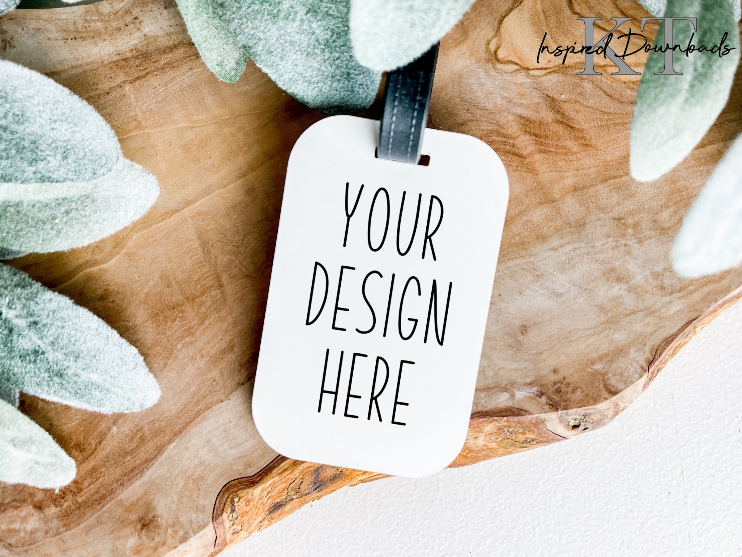 Luggage Tag Mockup JPEG and PNG Farmhouse Design Luggage - Etsy