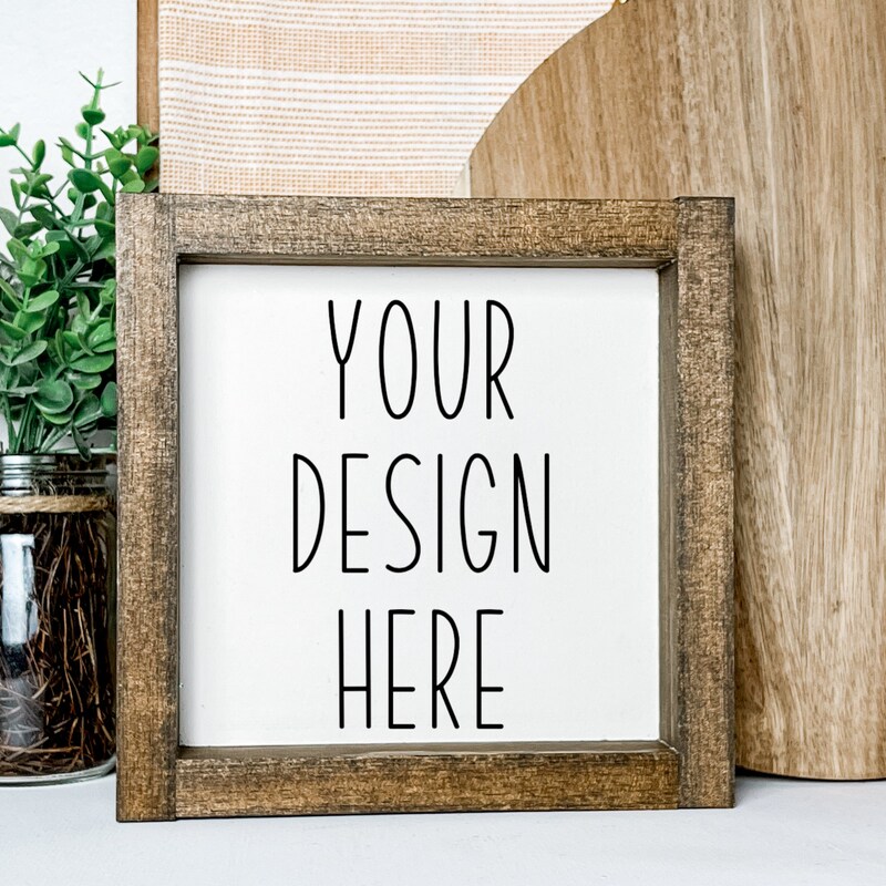 Square Wood Sign - Etsy